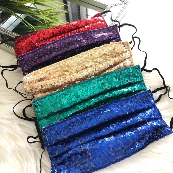 Other | Sequin Face Masks | Poshmark